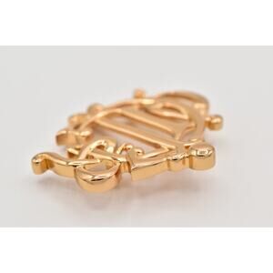 Dior | Jewelry | Christian Dior Vintage Logo Pin Brooch Insignia Script ...